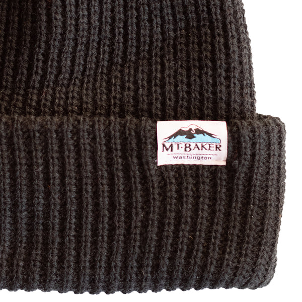 Classic Raven Rib Beanie – Mt. Baker Mountain Shop