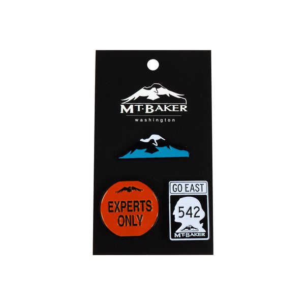 Classic Baker Pins - 3 Pack – Mt. Baker Mountain Shop